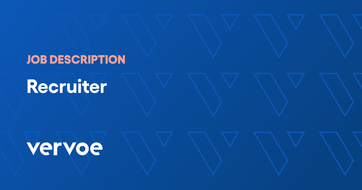 Recruiter Job Description Template | Vervoe