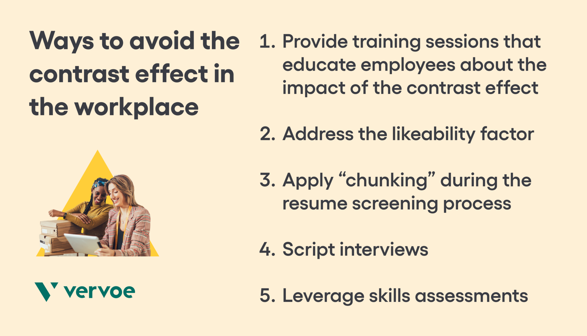 Contrast Effect In Hiring And How To Avoid It | Vervoe