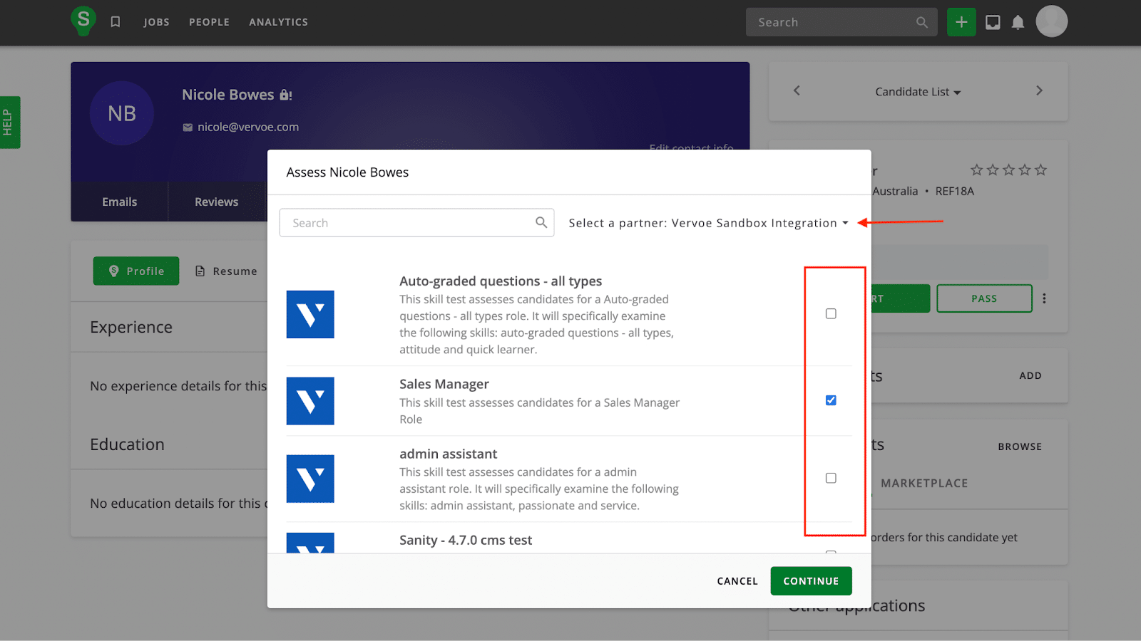 SmartRecruiters Integration | Vervoe